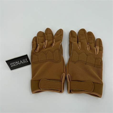 S 922 サバゲー Lサイズ タクティカルグローブ 薄型プロテクター付 Tan メルカリ