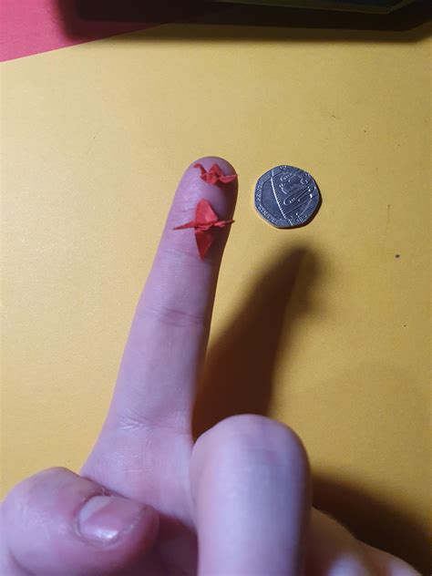 I Made A Super Tiny Origami Crane Rorigami