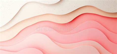 Abstract Wavy Layers In Soft Pastel Colors Creating A Serene And Modern Design Aesthetic Copy
