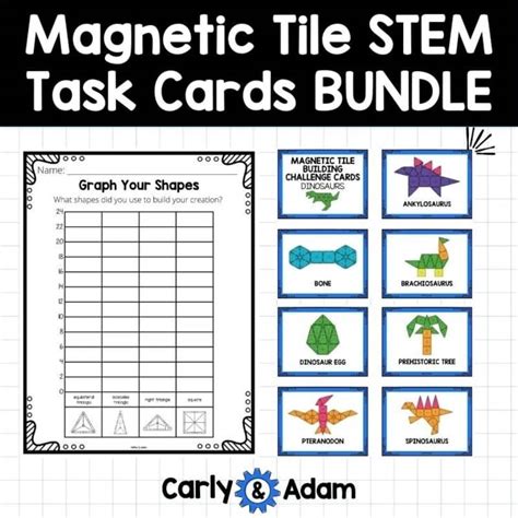 Magnetic Tile Stem Task Cards Mega Bundle Tpt