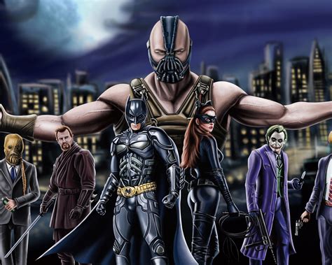 1280x1024 The Dark Knight Trilogy Artwork Wallpaper1280x1024