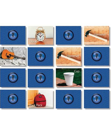 Photographic Memory Matching Game Everyday Objects