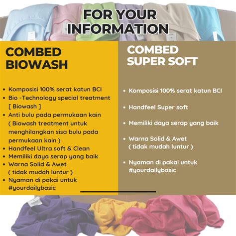 Jual Kaos Basic Biowash Fragile Sprout Combed Biowash 30s Kaos Polos Ultra Soft