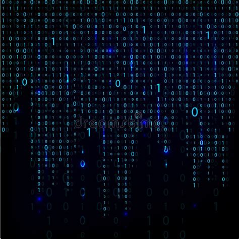 Binary Code Zero One Matrix White Background Banner Pattern