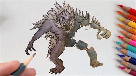 How To Draw Twisted Wolf Fnaf Youtube