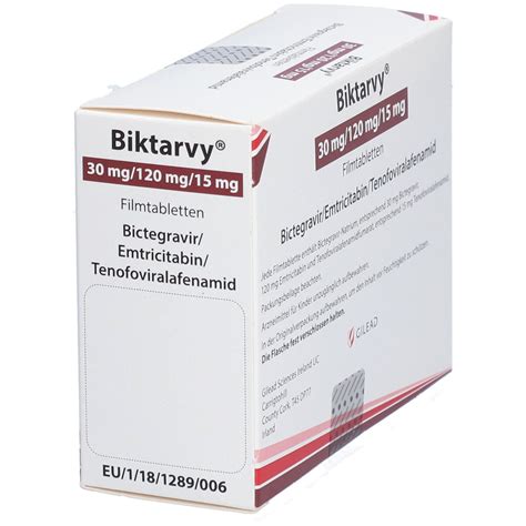 Biktarvy 30 Mg 120 Mg 15 Mg Filmtabletten Kind 3x30 St Mit Dem E Rezept
