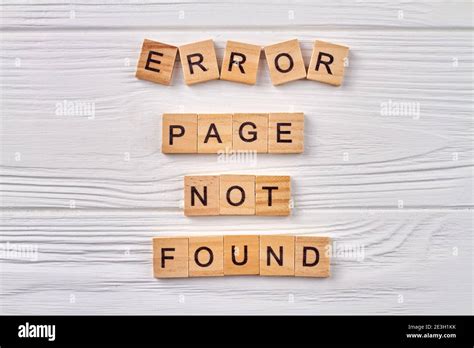 Error On Website Page Stock Photo Alamy