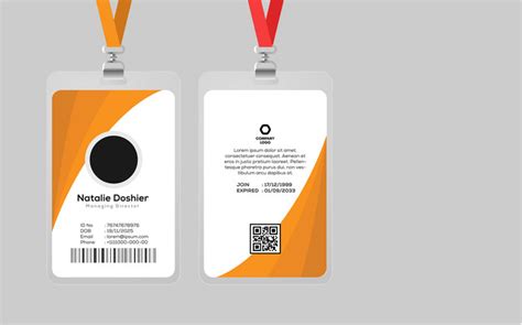 Dynamic ID Card Template EPS Free Download Pikbest