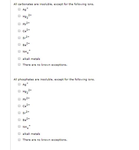 Solved A Predict Which Of The Following Six Salts Are