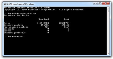 Windows Does Netstat E Displays Statistics Of All Network