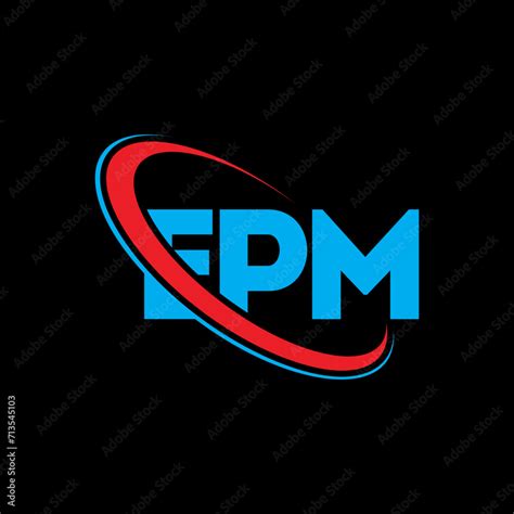 Epm Logo Epm Letter Epm Letter Logo Design Initials Epm Logo Linked With Circle And Uppercase