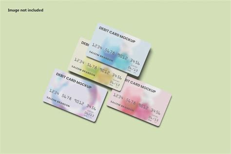 Premium Psd Multiple Debit Card Mockup