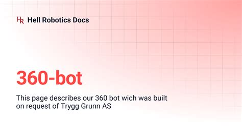 360 Bot Hell Robotics Docs