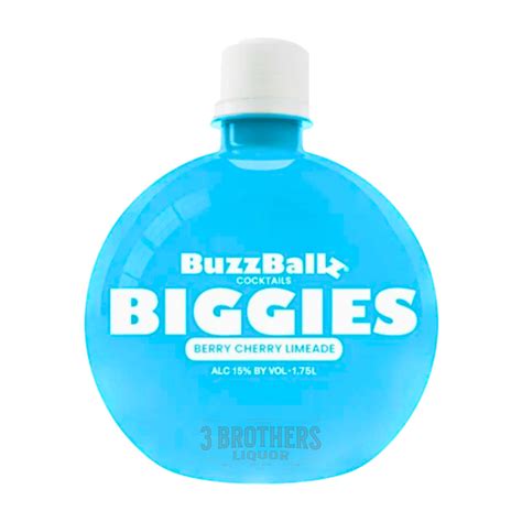 Buzzballz Biggies Berry Cherry Limeade Blue Buzzball Cocktails 175l