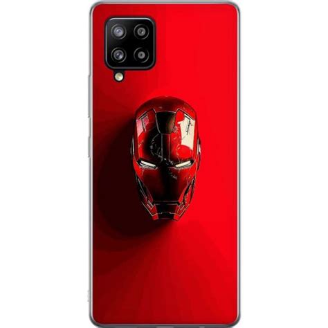 Samsung Galaxy A42 5g Genomskinligt Skal Iron Man Marvel Hjälm Affisch