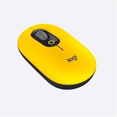 Logitech Pop Wireless Mouse With Emoji Button Blast Yellow [910