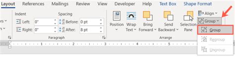 How To Group And Ungroup Shapes And Objects In Microsoft Word