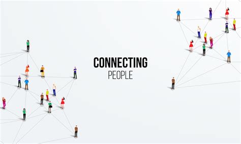 Premium Vector Connecting People Social Network Concept Bright Background Vector Illustration