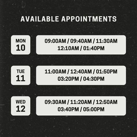 Free And Customizable Availability Templates