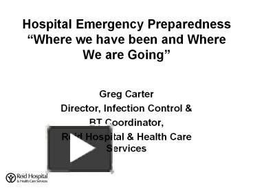 Hospital Emergency Preparedness Presentation Free To View