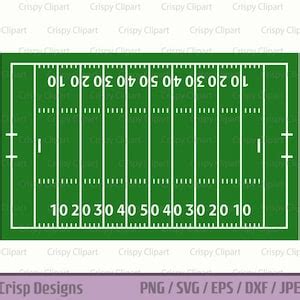 Football Field Svg Cut File American Football Clipart Png Green