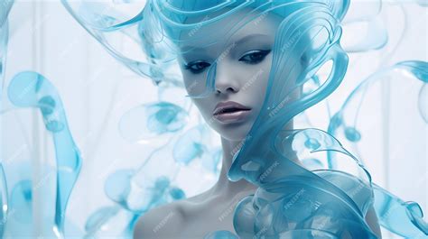 Premium Ai Image Abstract Blue Background Design Wallpaper Art