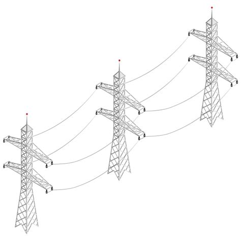 Isometric Power Grid Illustration Premium Vector