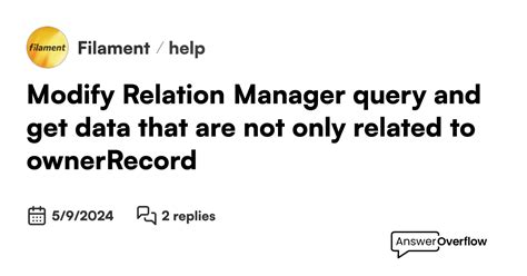 modify relation manager query and get data that are not only related to