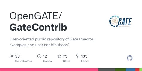 Github Opengate Gatecontrib User Oriented Public Repository Of Gate Macros Examples And