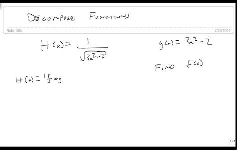 decompose functions youtube