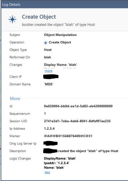 Solved Basic Problem With Adding A Host In An MDS Via Mgm Check Point CheckMates