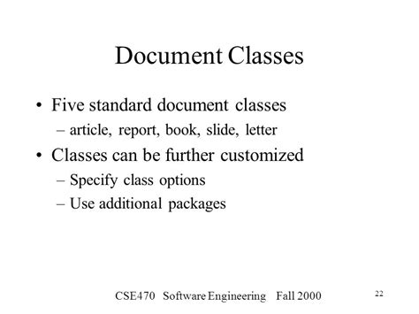 Cse470 Software Engineering Fall Tools Overview Latex Tool To