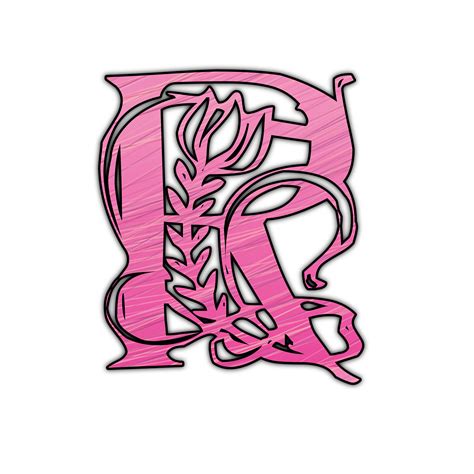 Fancy Letter R Text