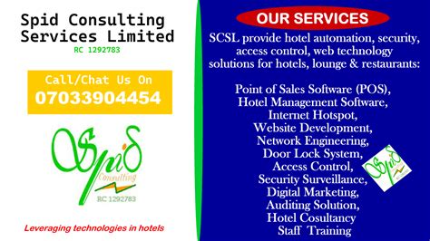 Hotel QR Code Digital Menu Spid Consulting Services Limited