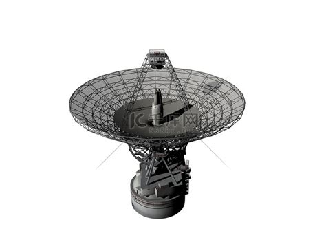 用于从太空接收数据的旋转卫星天线高清摄影大图 千库网