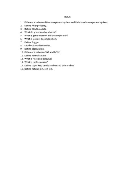 Dbms Pdf
