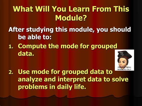 Ppt Measures Of Central Tendency Mode Grouped Data Powerpoint