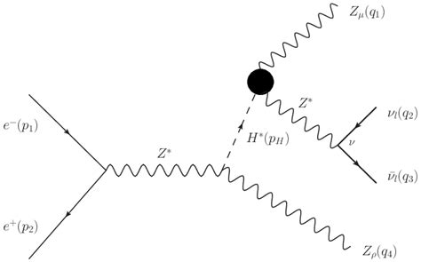 Feynman diagram for the processes e e Z Zν l ν l at the ILC Download Scientific Diagram