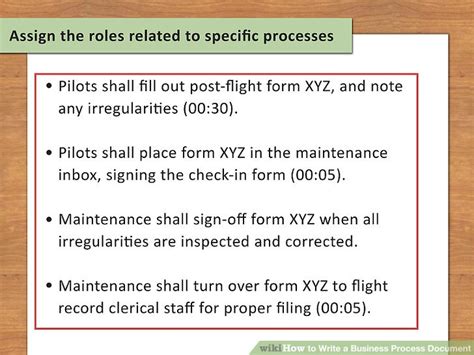 How To Write A Business Process Document Steps With Pictures
