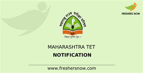 Maharashtra Tet 2023 Notification Maha Tet Application Form