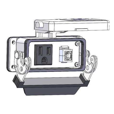 Panel Interface Connector With Simplex Outlet Usb Bfaf In A 16ls Housing