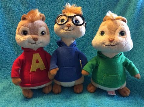 Plush The Chipmunks Alvin Simon And Theodore Ty 7 Stuffies