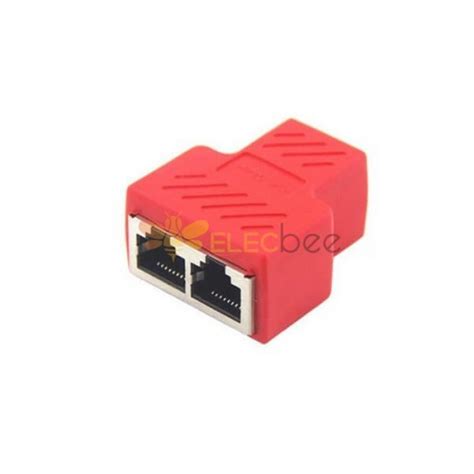 rj45 splitter adapter 1 to 2 female to female port cat5 cat6 lan