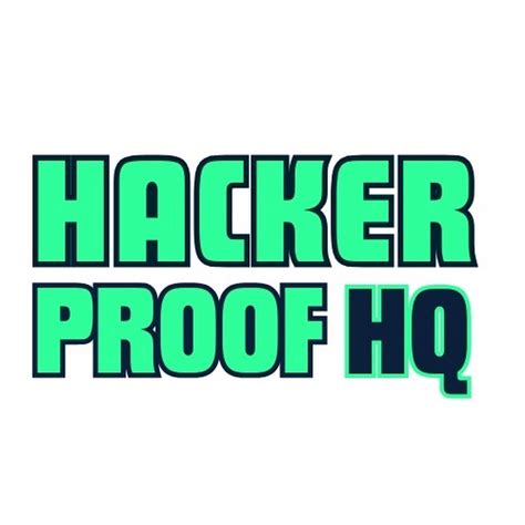 Hacker Proof Hq Youtube