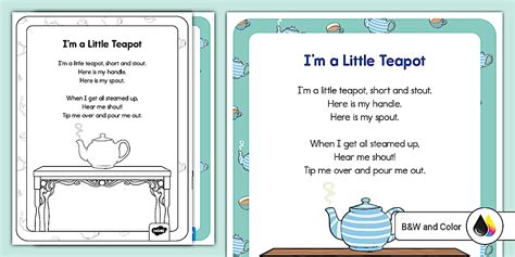 Im A Little Teapot Poster Teacher Made Twinkl