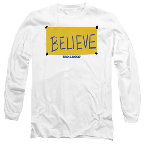 Ted Lasso Ted Lasso Believe Sign Long Sleeve Adult T Shirt