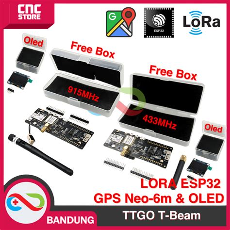 Jual Lilygo Ttgo T Beam Lora Esp32 433mhz 915mhz Gps Neo 6m Oled 096