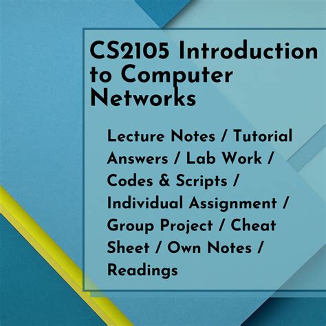 Cs2105 Introduction To Computer Networks Igotnoteslah