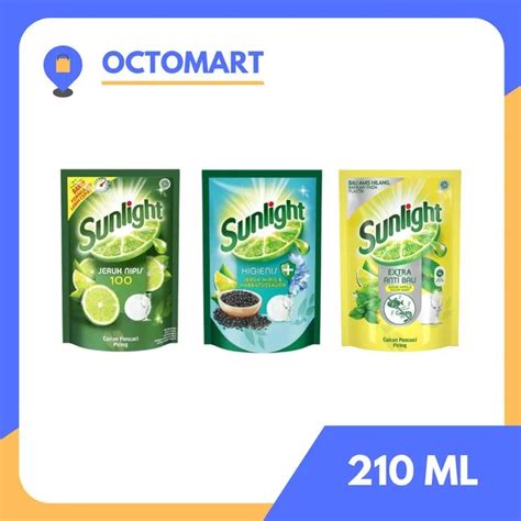 Sunlight Cairan Pencuci Piring Refill 210ml Lazada Indonesia