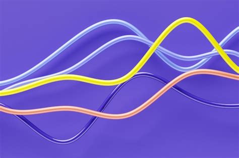 Premium Photo 3d Illustration Of Design Colorful Abstract Wave On A